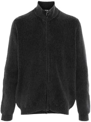 Avant Toi Zip-up Cardigan - Grey