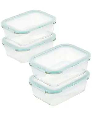 LOCKNLOCK Locknlock Set Of 4 Performance Glass Rectangular Food Storage Containers - Nocolor