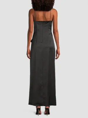UNGARO Freya Ruffled Satin Gown