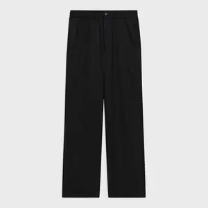 Theory Wide-leg Drawstring Pant - Black