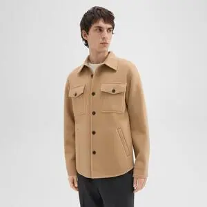 Theory Shirt Jacket In Double-face Wool-cashmere