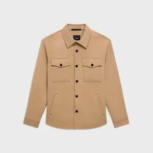 Theory Shirt Jacket In Double-face Wool-cashmere