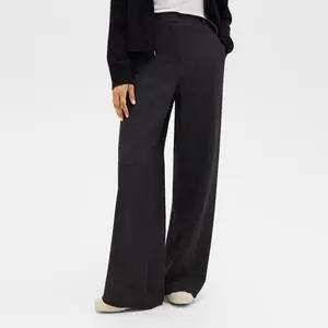 Theory Wide-leg Pant In Double-knit Jersey