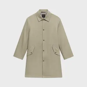 Theory Overcoat In Cotton Twill