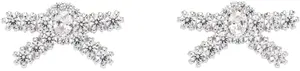 SHUSHU/TONG SHUSHU/TONG Silver YVMIN Edition Gem Bowknot Small Earrings - Silver