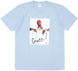 Supreme Gucci Mane Tee Shirt - Light Blue