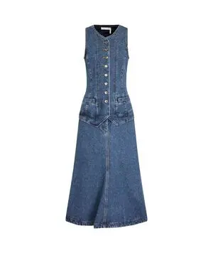 Chloé Chloé Denim Midi Dress - Denim