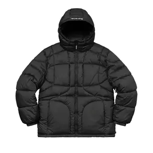 Supreme Warp Hooded Puffy Jacket - Black