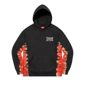 Supreme Bleached Hooded Sweatshirt - Black