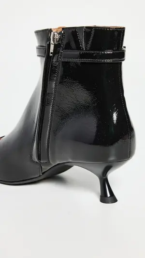 GANNI Eyelets Kitten Heel Booties