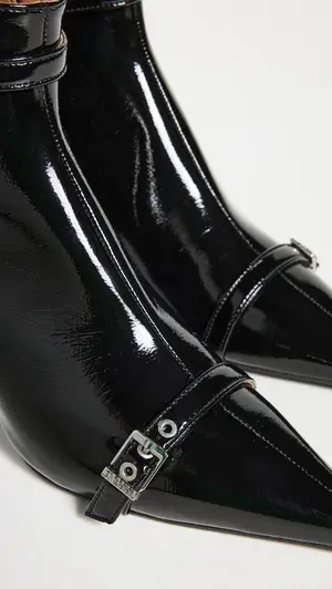 GANNI Eyelets Kitten Heel Booties