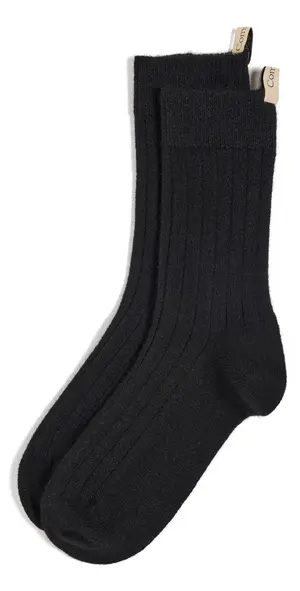 Comme Si Comme Si Cashmere Socks Black
