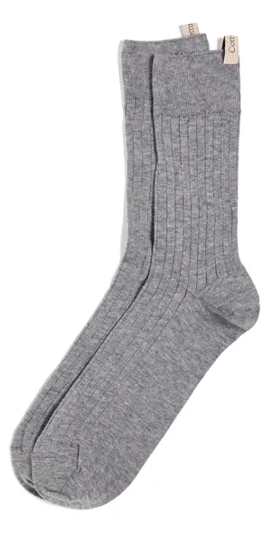 Comme Si The Yves Socks - Heather Grey