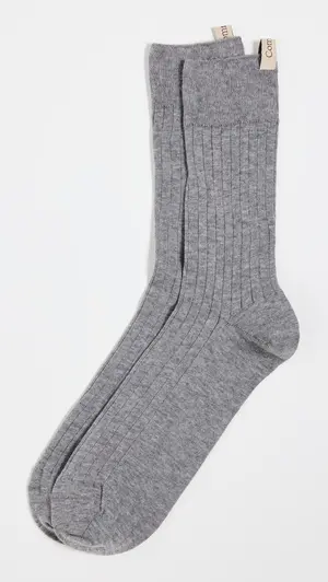 Comme Si The Yves Socks - Heather Grey