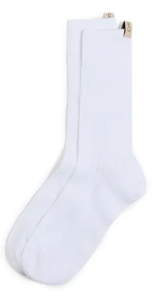 Comme Si The Yves Socks - White