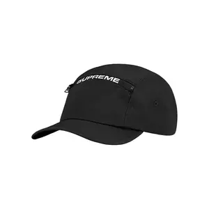 Supreme Top Zip Camp Cap - Black