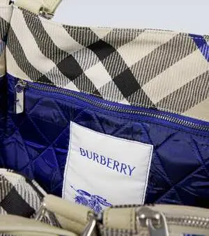 Burberry Check Large Jacquard Tote Bag