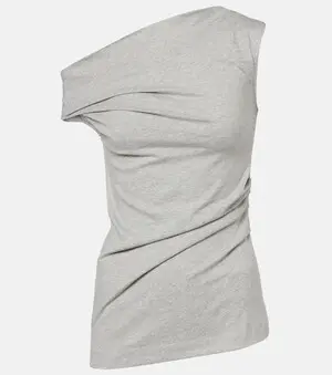 DRIES VAN NOTEN Dries Van Noten Draped Cotton Jersey Top