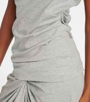 Dries Van Noten Draped Cotton Jersey Top