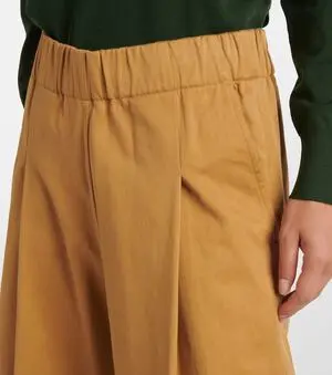 Dries Van Noten Cotton Wide-leg Trousers - Beige