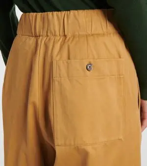 Dries Van Noten Cotton Wide-leg Trousers - Beige