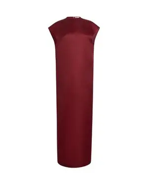 Khaite Lohan Silk Maxi Dress - Red