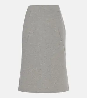 Dries Van Noten Cotton-blend Midi Skirt