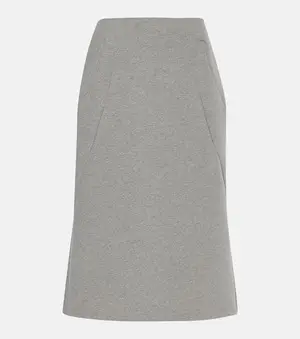 Cotton Blend Midi Skirts