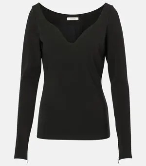Dorothee Schumacher Soft Shape Top With Zipped Cuffs