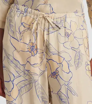 Dries Van Noten Floral Wide-leg Pants - Neutrals