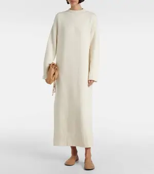 FFORME Ainsley Wool-blend Shift Dress - Beige