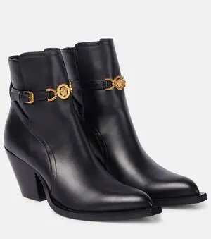 Versace Mid Heel Boots For Women