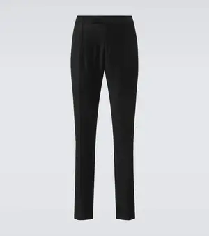LARDINI Velvet Tuxedo Pants