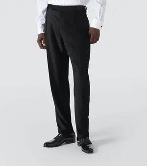 LARDINI Velvet Tuxedo Pants