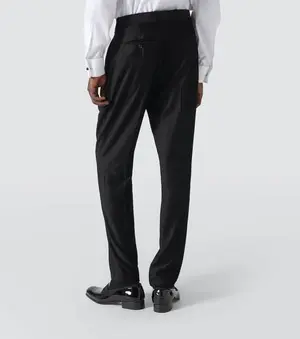 LARDINI Velvet Tuxedo Pants