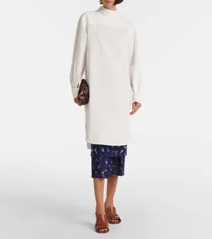 Dries Van Noten Cotton Poplin Minidress