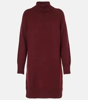 Max Mara Trudy Virgin Wool Turtleneck Minidress
