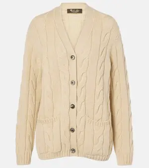 Loro Piana Napier Cashmere Cardigan - Neutrals