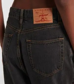 Y/project Evergreen Draped Cuff Wide-leg Jeans