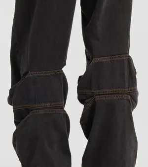 Y/project Evergreen Draped Cuff Wide-leg Jeans