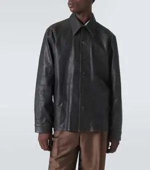 Our Legacy Welding Leather Overshirt