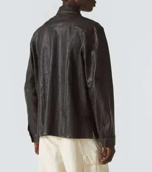Our Legacy Welding Leather Overshirt
