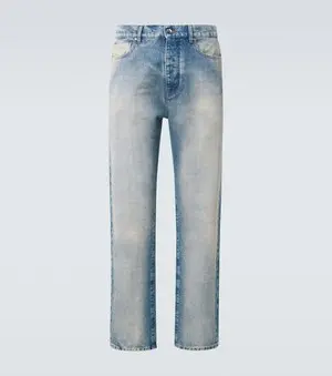 Amiri Ma Quad Cuff Straight Jeans - Blue
