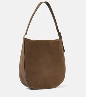Savette Large Tondo Suede Shoulder Bag - Brown