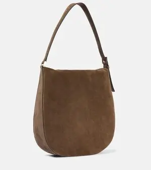Savette Large Tondo Suede Shoulder Bag - Brown