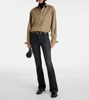 FRAME Le Mini High-rise Bootcut Jeans