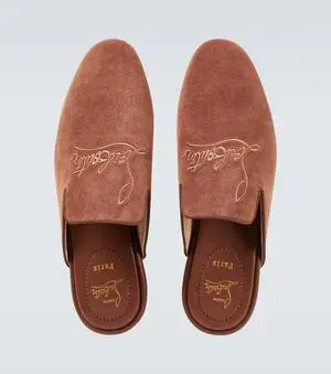 CHRISTIAN LOUBOUTIN Coolito Flat Mules - Brown