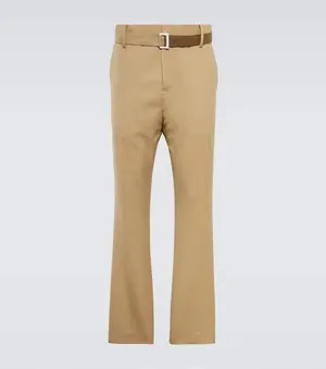 Sacai Straight Leg Trousers - Beige