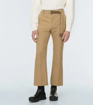 Sacai Straight Leg Trousers - Beige
