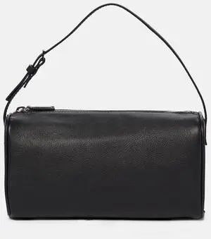 THE ROW 90s Leather Shoulder Bag - Black